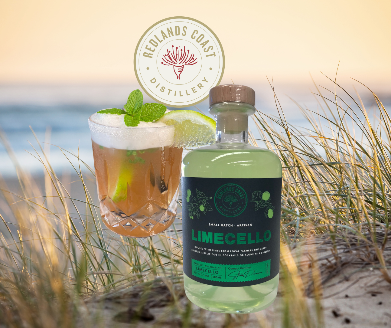 Limecello 500ml | Redlands Coast Distillery 2/2 Christine Place, Capalaba