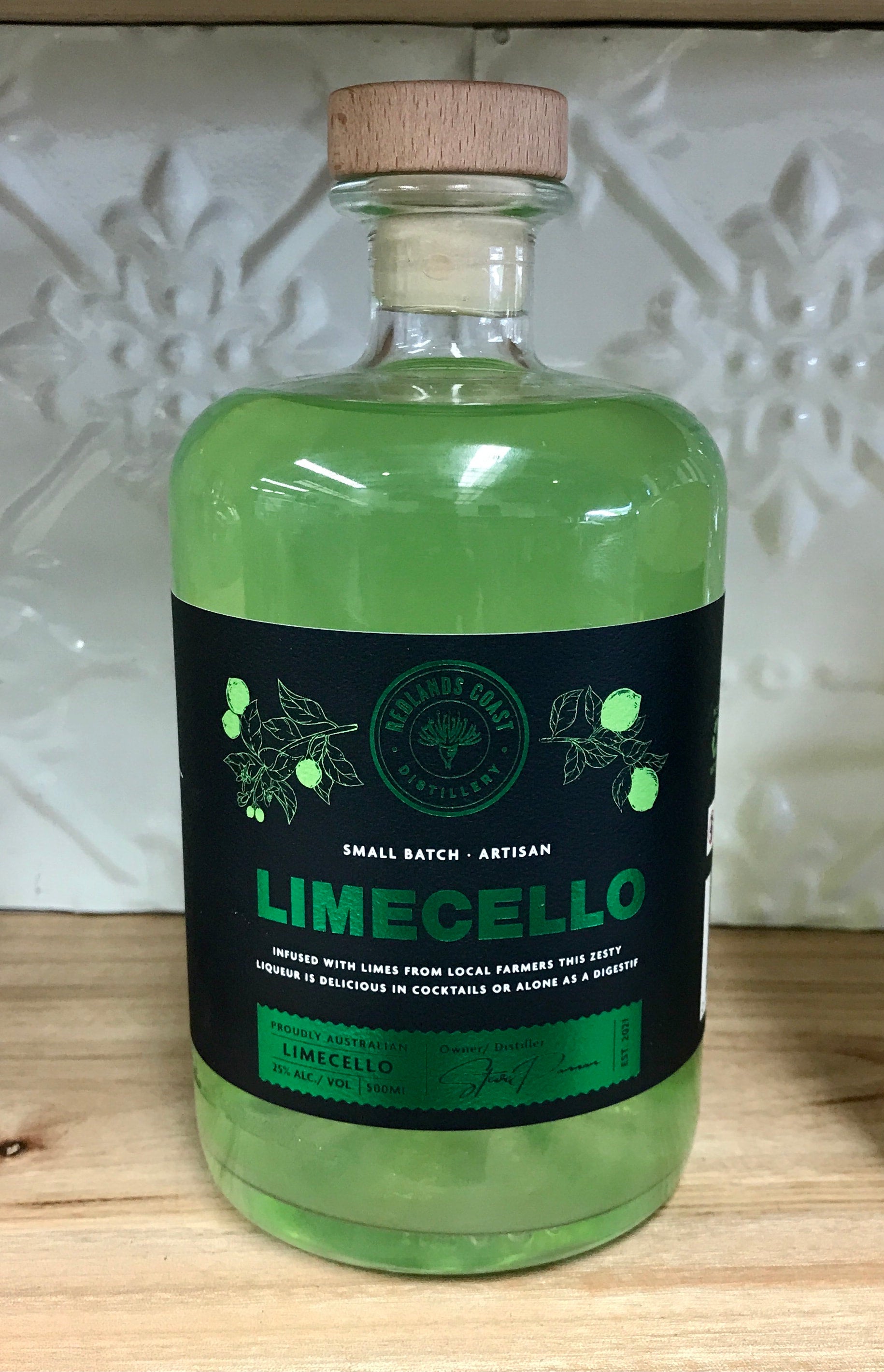 Limecello 500ml | Redlands Coast Distillery 2/2 Christine Place, Capalaba