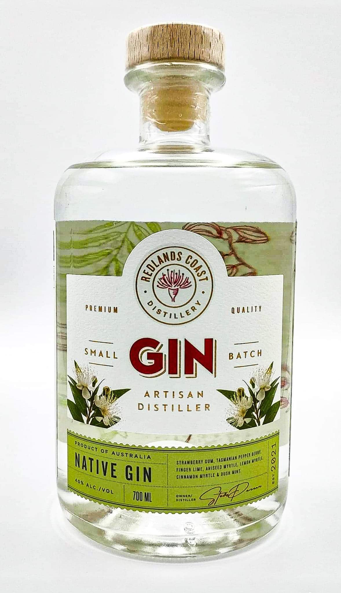 Native Gin 700ml | Redlands Coast Distillery 2/2 Christine Place, Capalaba